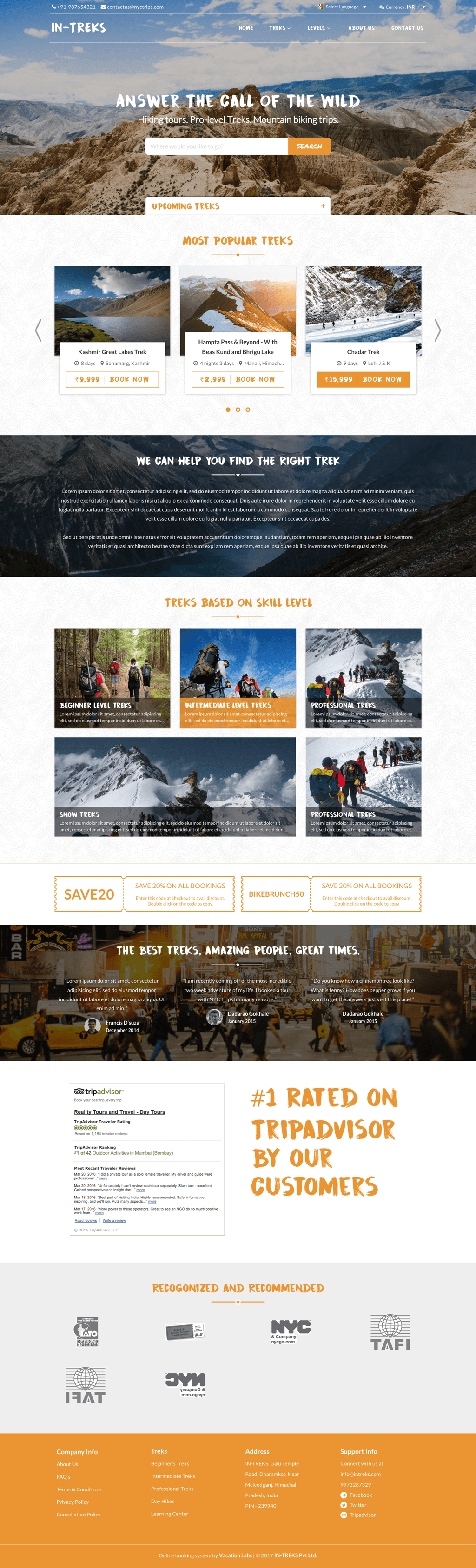 Travel Website Templates | Vacation Labs